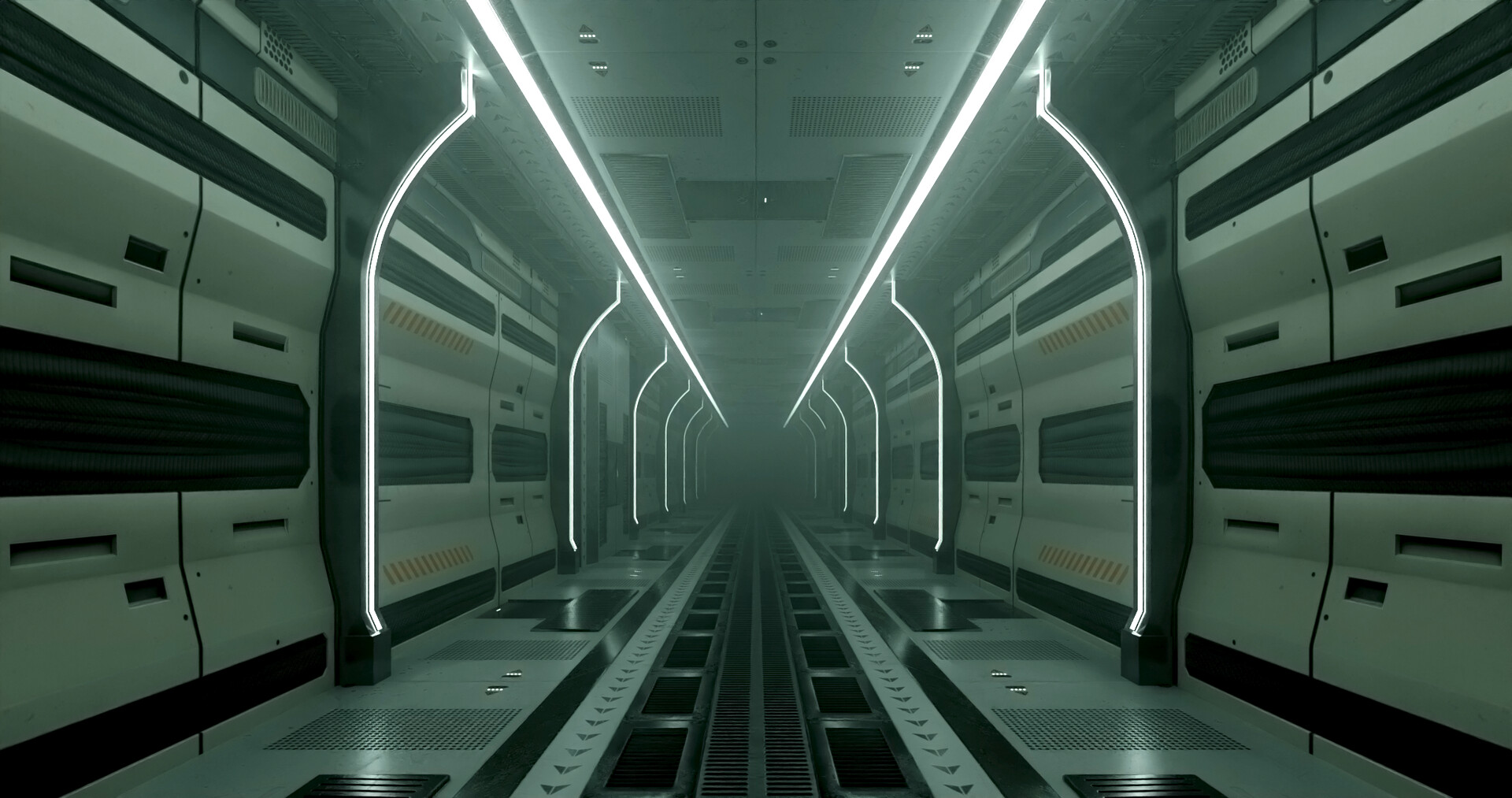 ArtStation - Sci-fi corridor