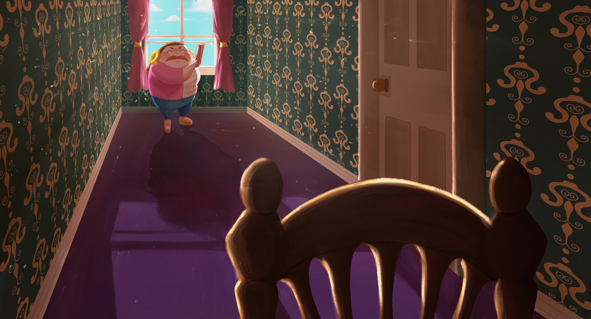 ArtStation - Furnished's Beat Board '2nd Floor Hallway' Processes