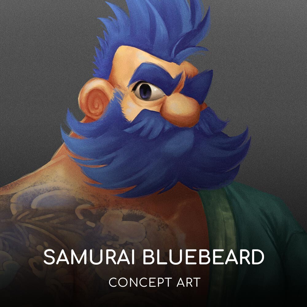 ArtStation - [Concept Art] Samurai Bluebeard