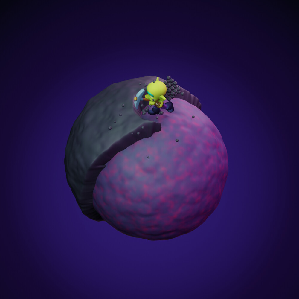 ArtStation - Goblin mines the planet