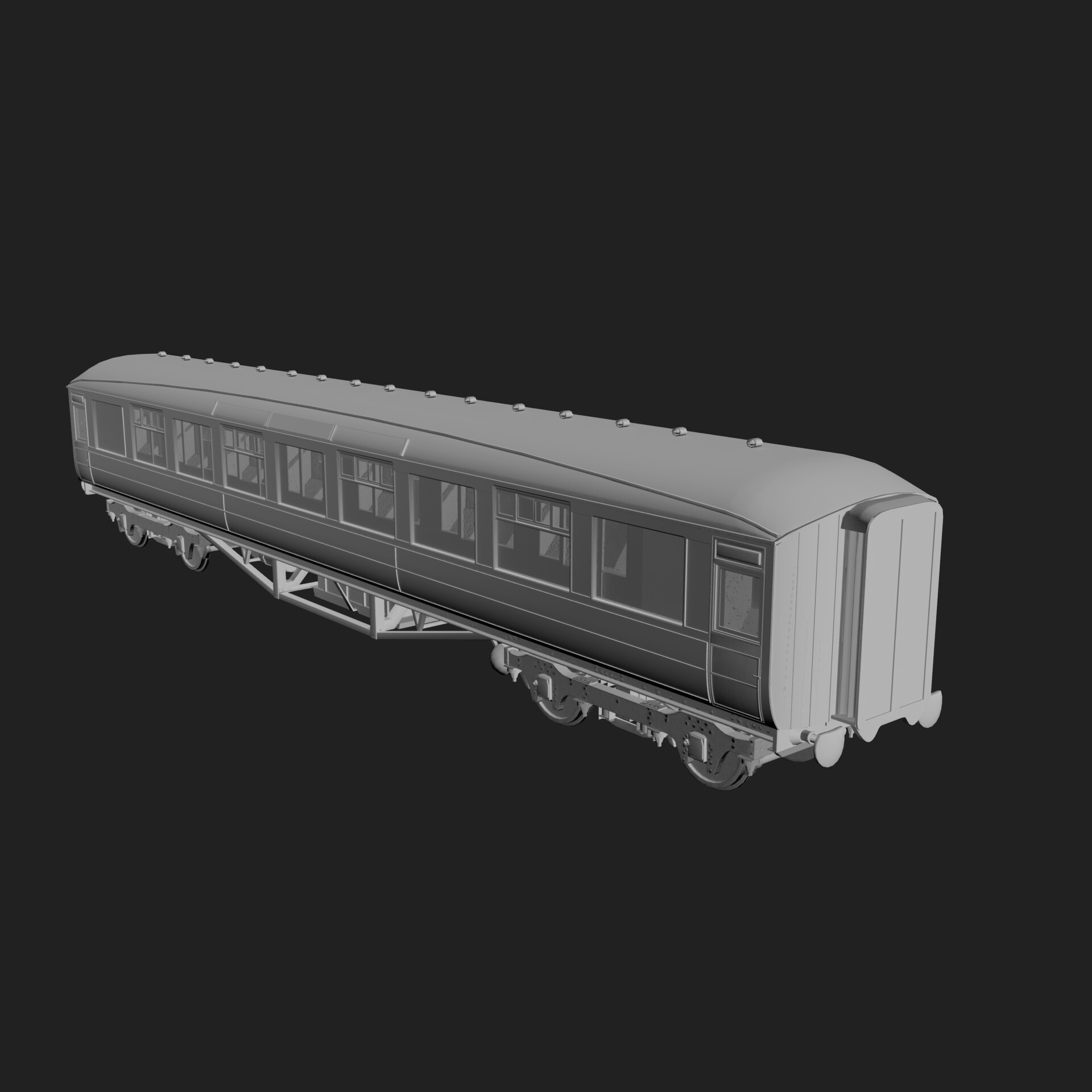 ArtStation - LNER 61'6" 1938 Gresley Teak Coaches