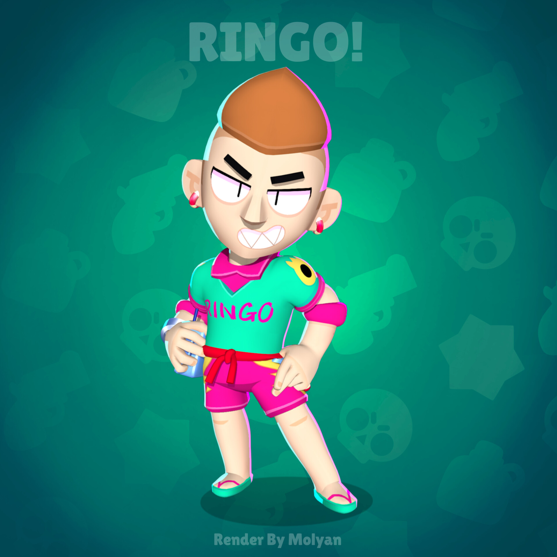 ArtStation - Brawler concept: Ringo 3D (2022)