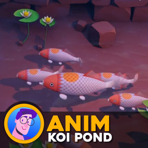ArtStation - KOI FISH POND - RELAX ANIMATION