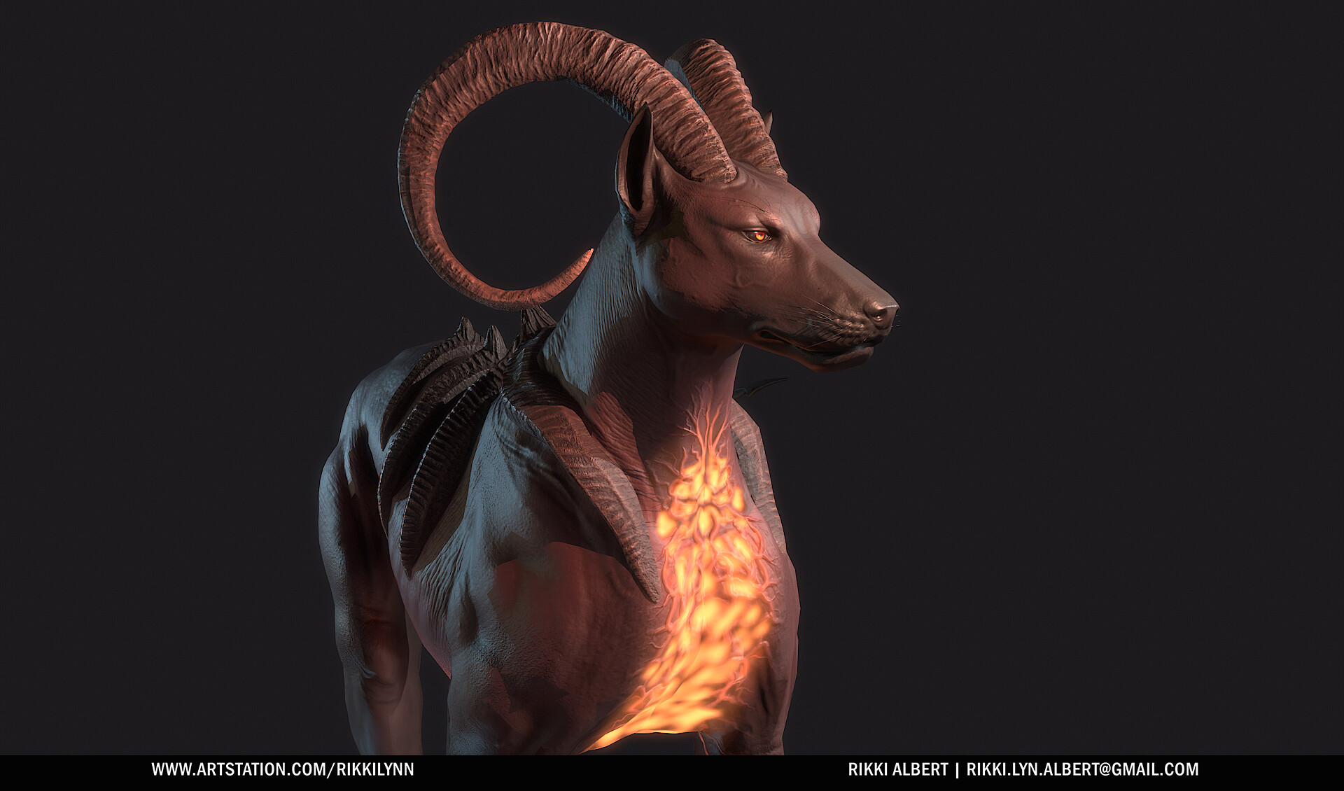 ArtStation - Houndoom Fan Art