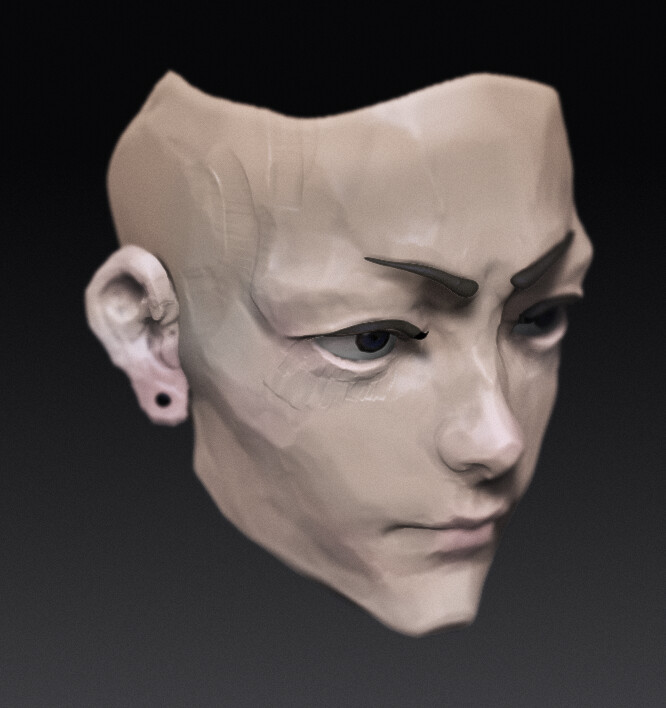 ArtStation - An Anime Face I've been working on