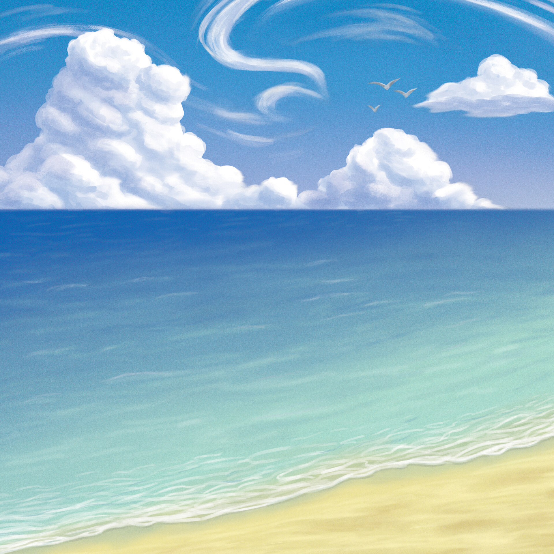 ArtStation - Beach environment study