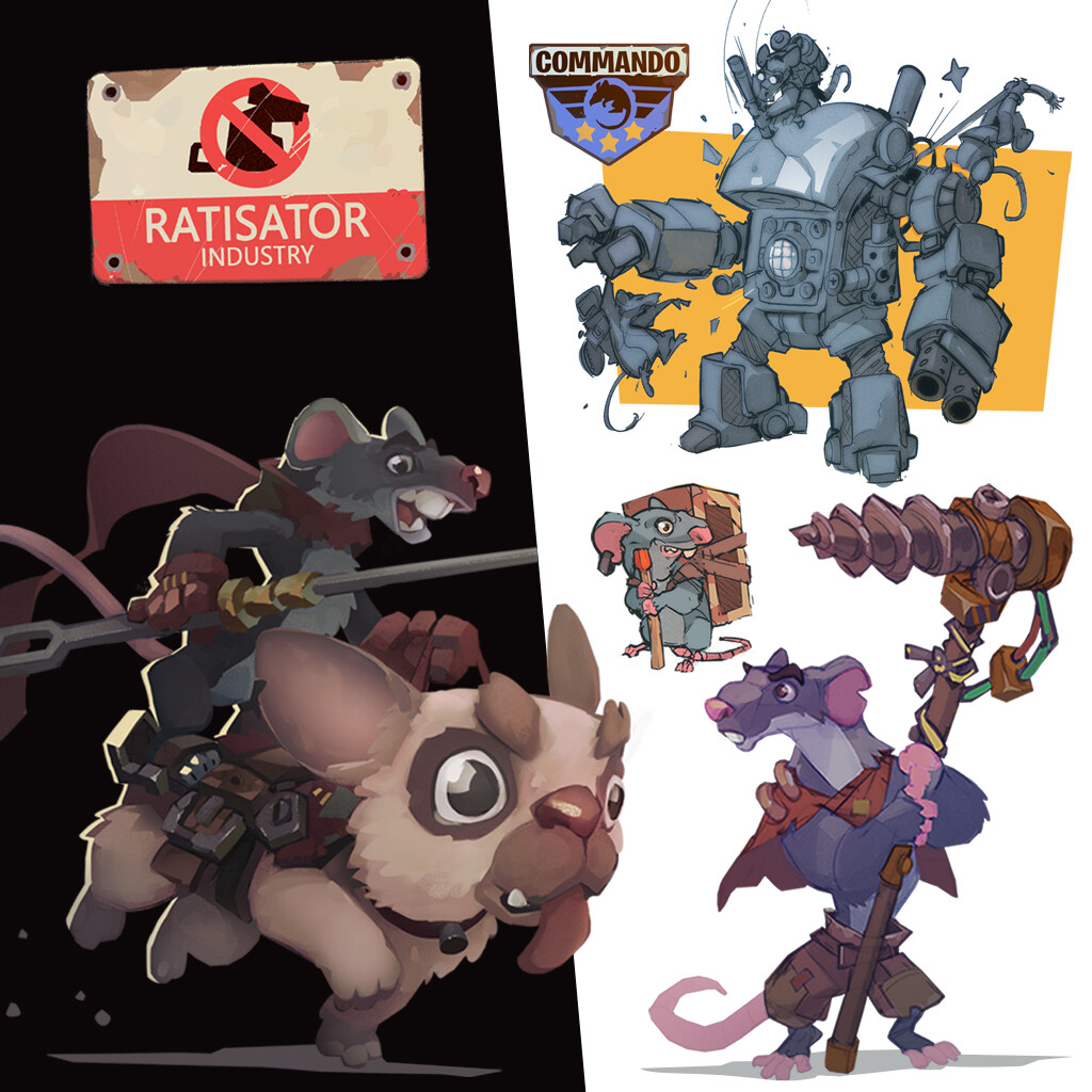 ArtStation - Rat apocalypse project