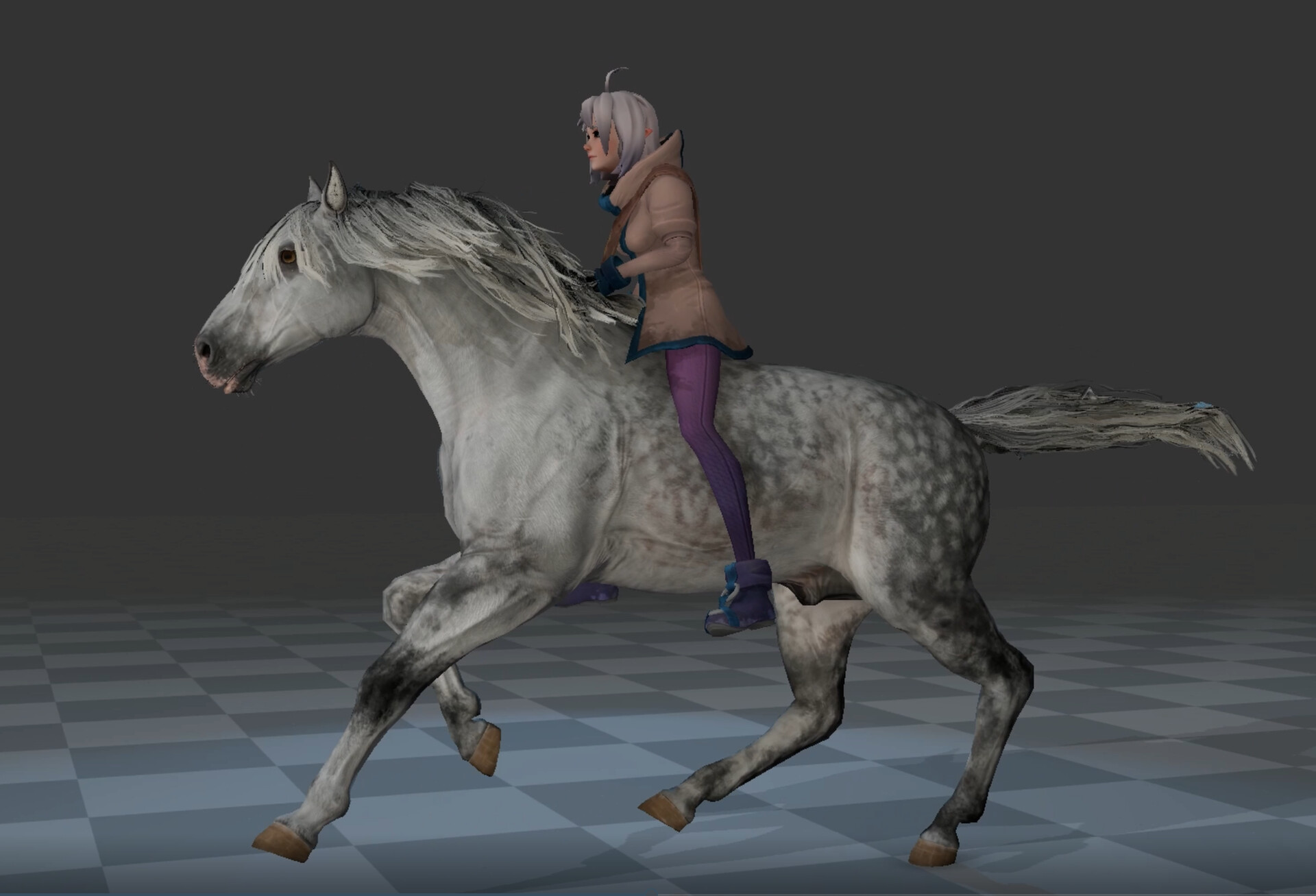 ArtStation - Horse Mounting - 3D Animation