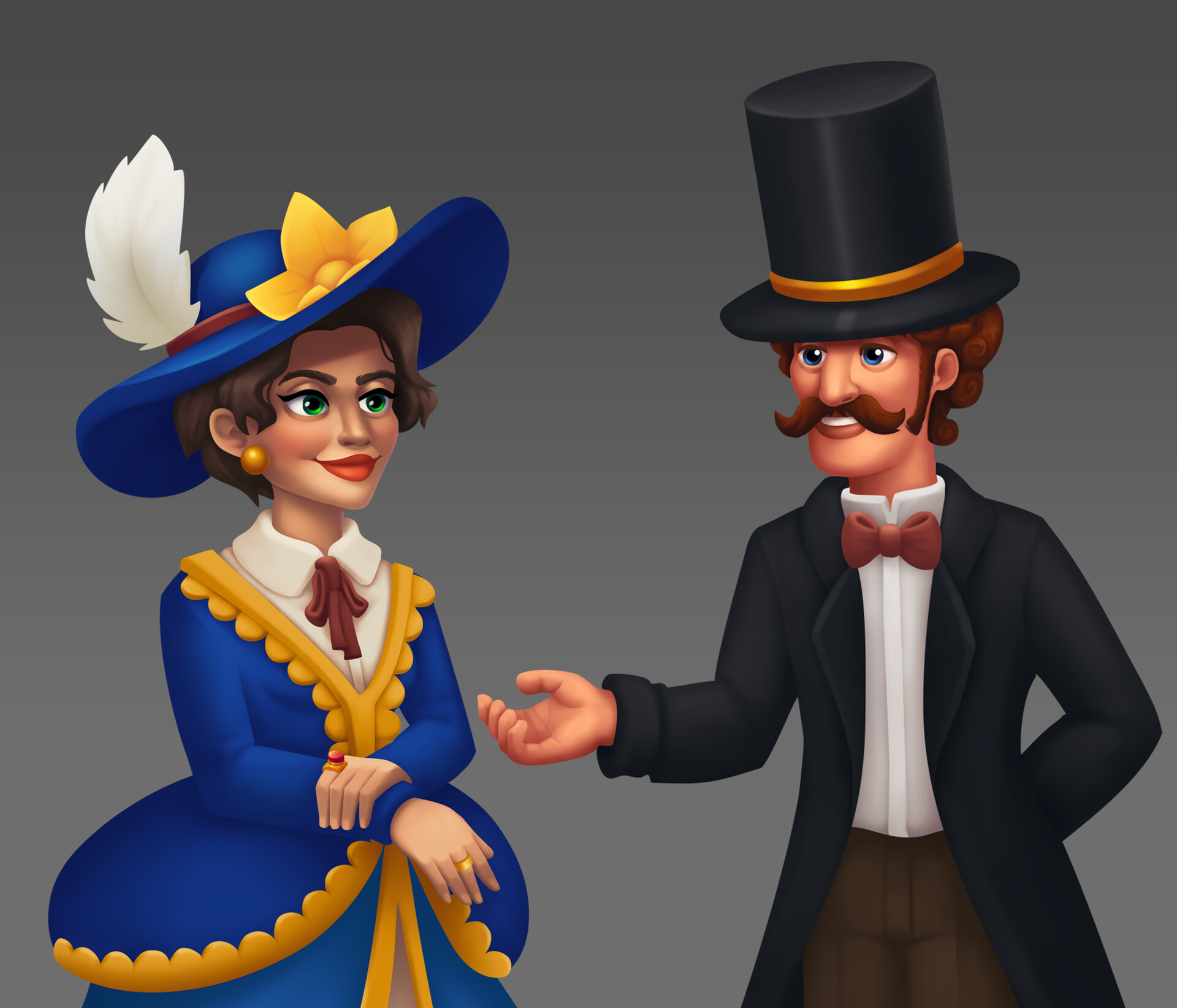 ArtStation - Characters in the Victorian Era.