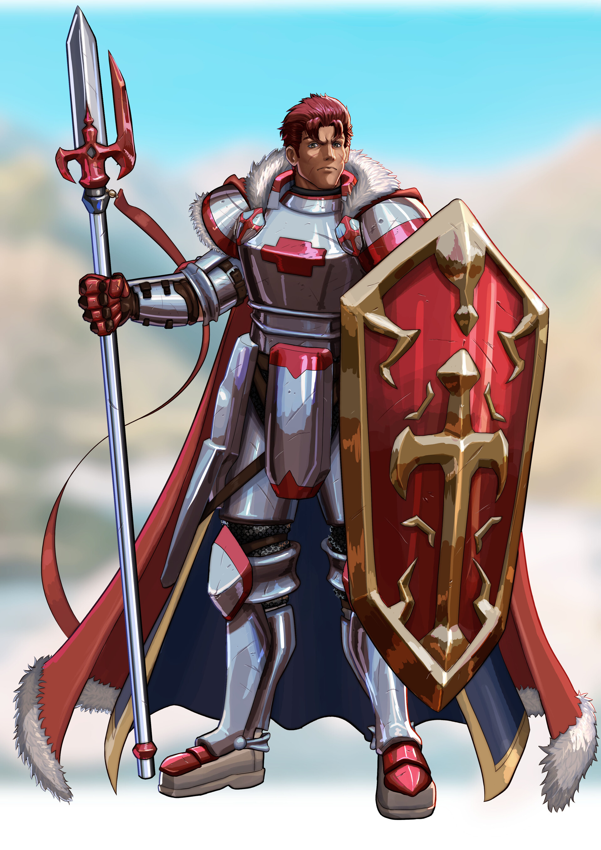 ArtStation - Character Concept Design: Medieval Heavy Lance Templar Knight