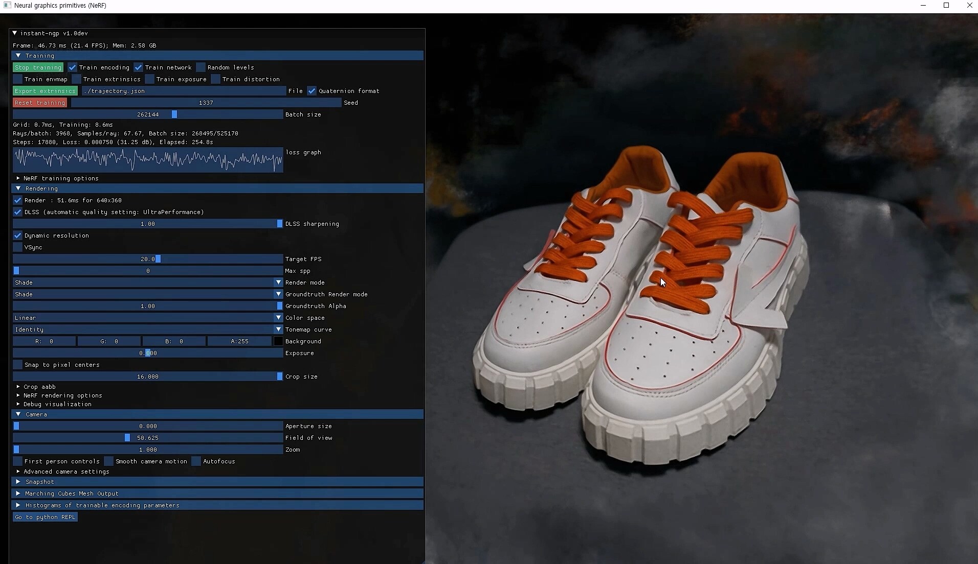 ArtStation - NeRF Neural Graphics Primitives testing