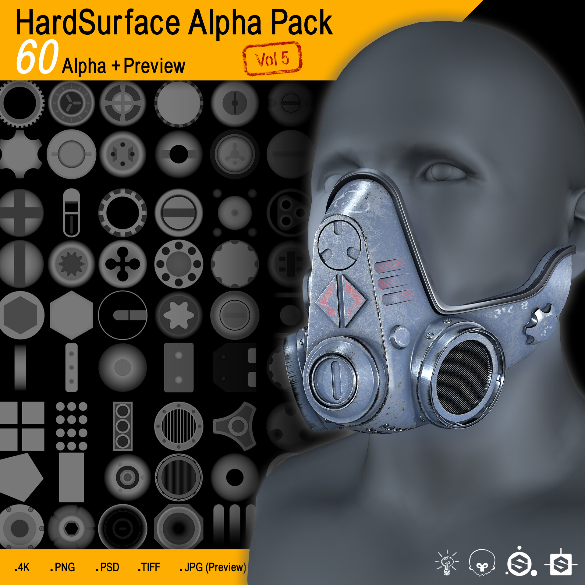 Amir Hossein Saadat - 60 HardSurface Alpha (4K) Vol 5