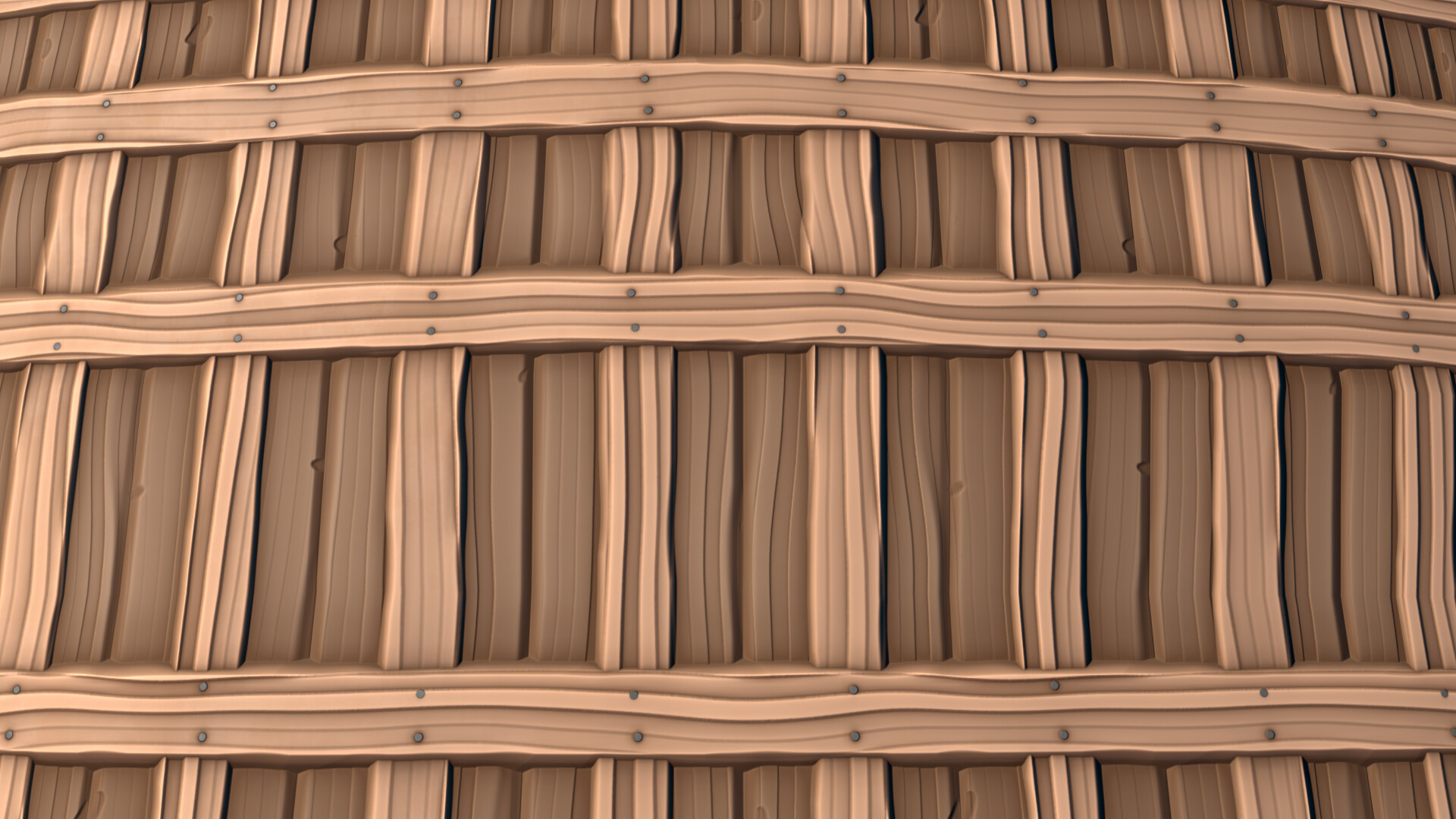 ArtStation - Wood Wall - Stylized Texture