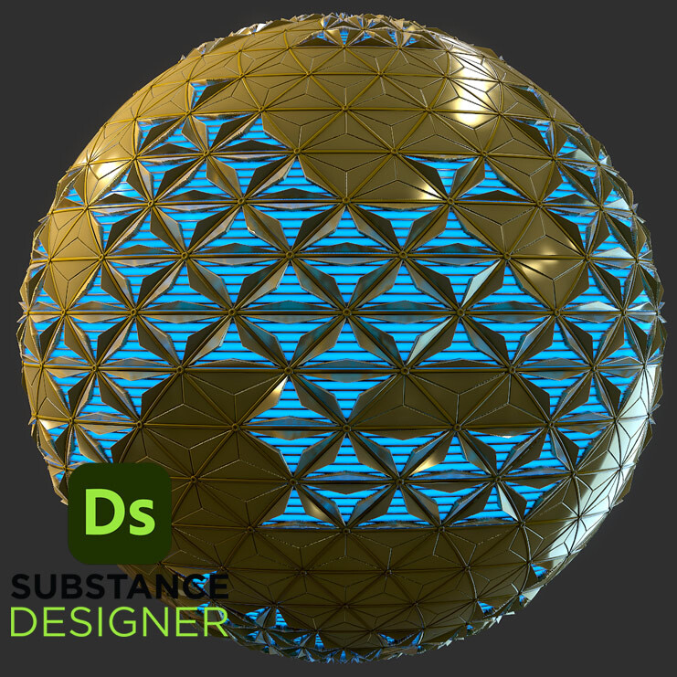ArtStation - Stylized Sci-Fi Material - Substance 3D Designer