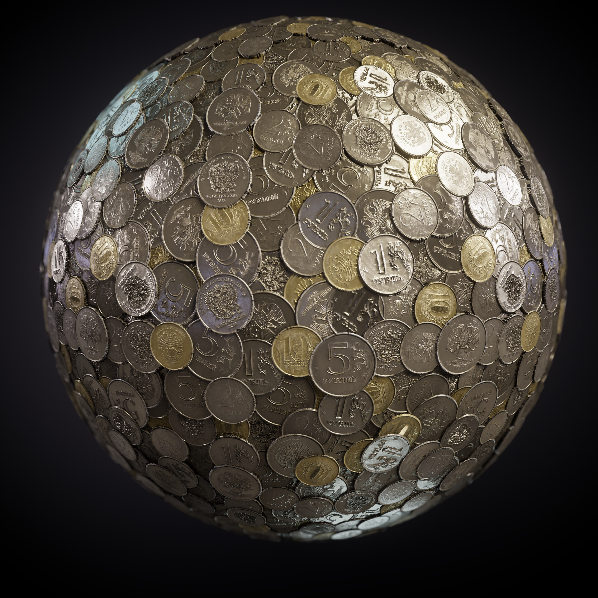ArtStation - Ruble Money Tile Material