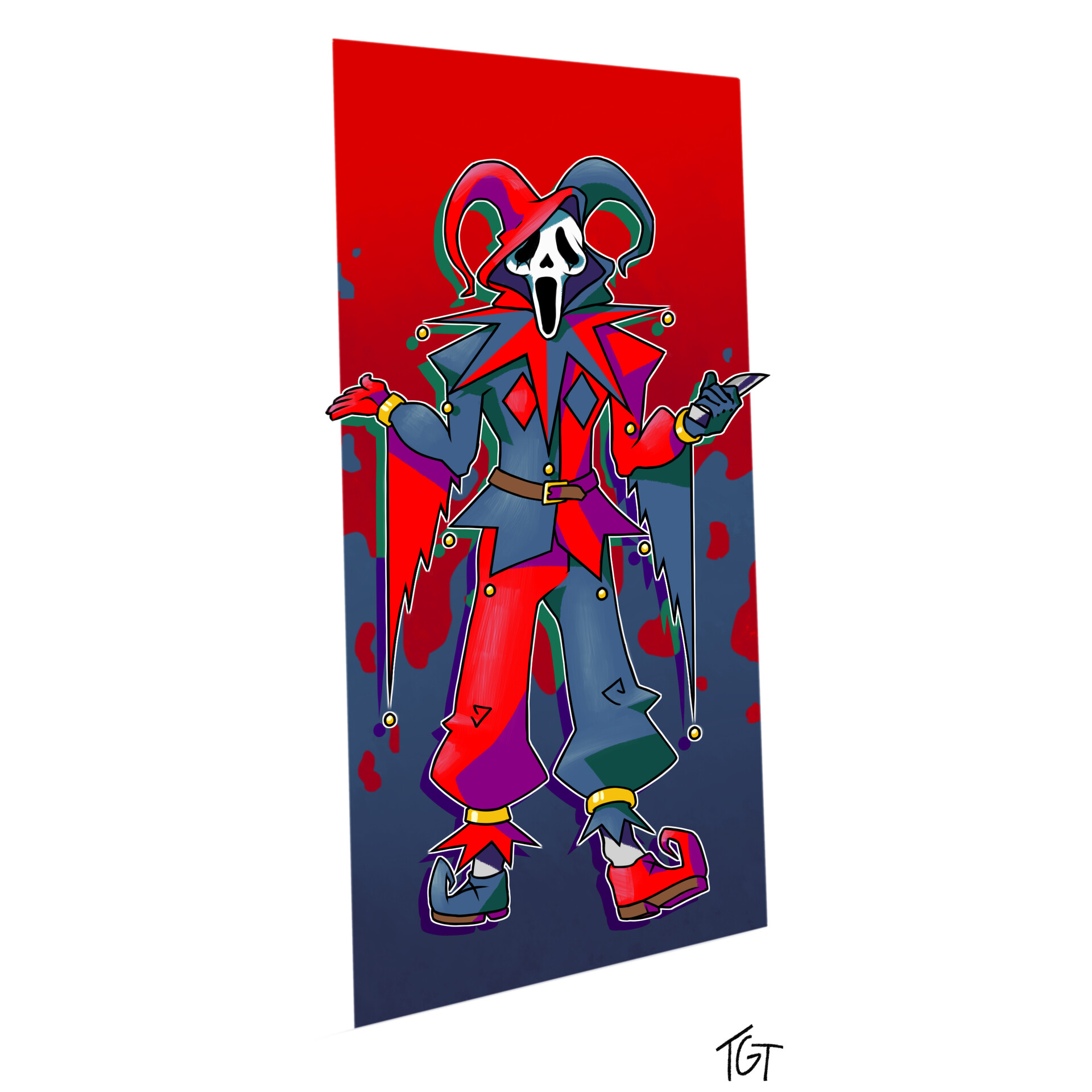 ArtStation - Ghostface Clown Commission