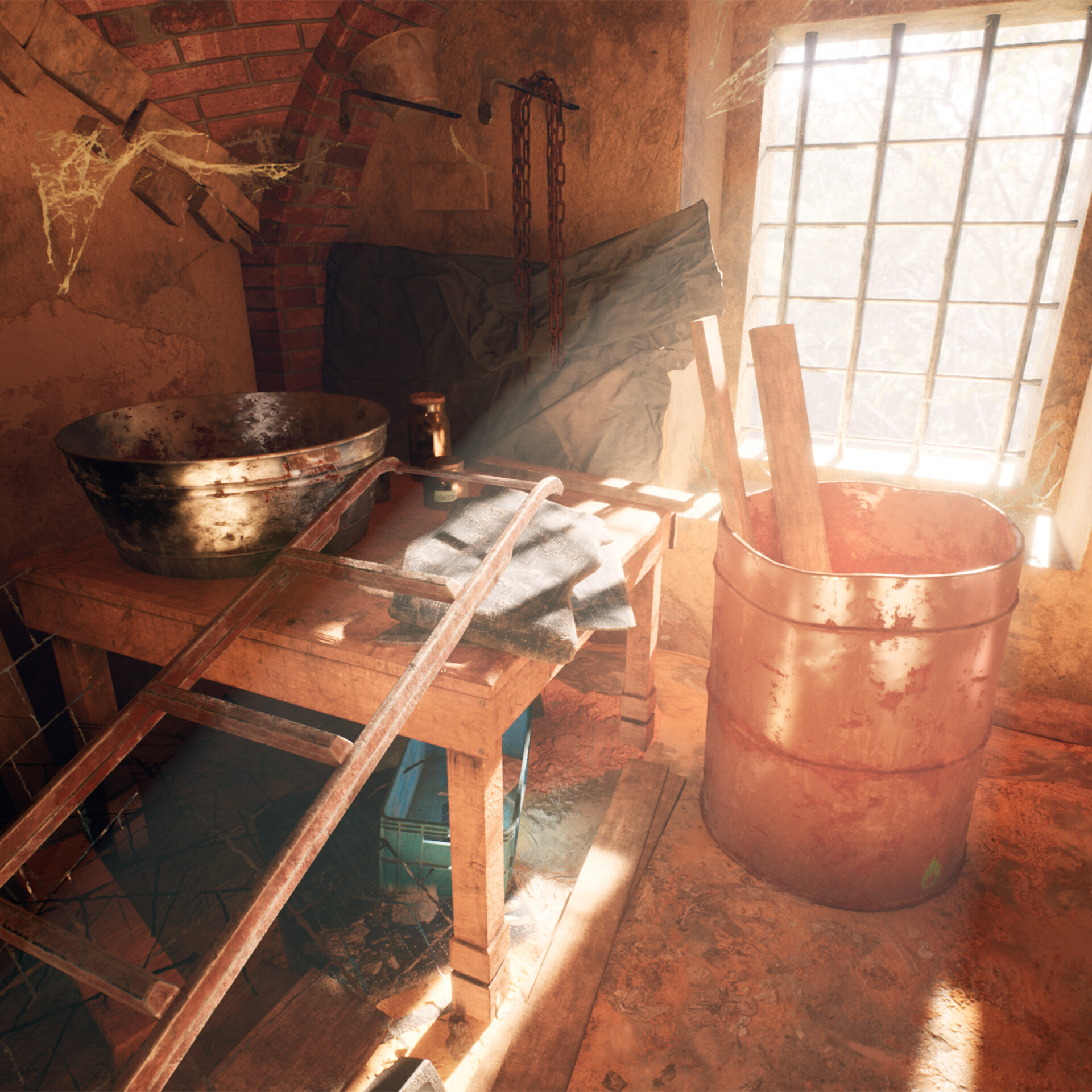 ArtStation - Dusty Basement - Environment