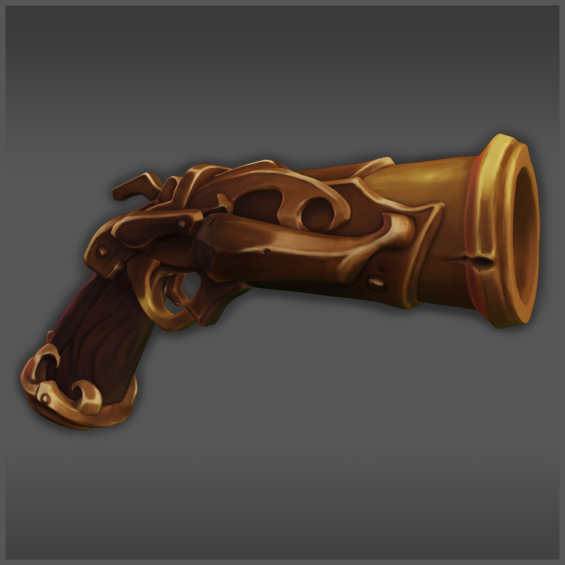 ArtStation - Stylized Pistol