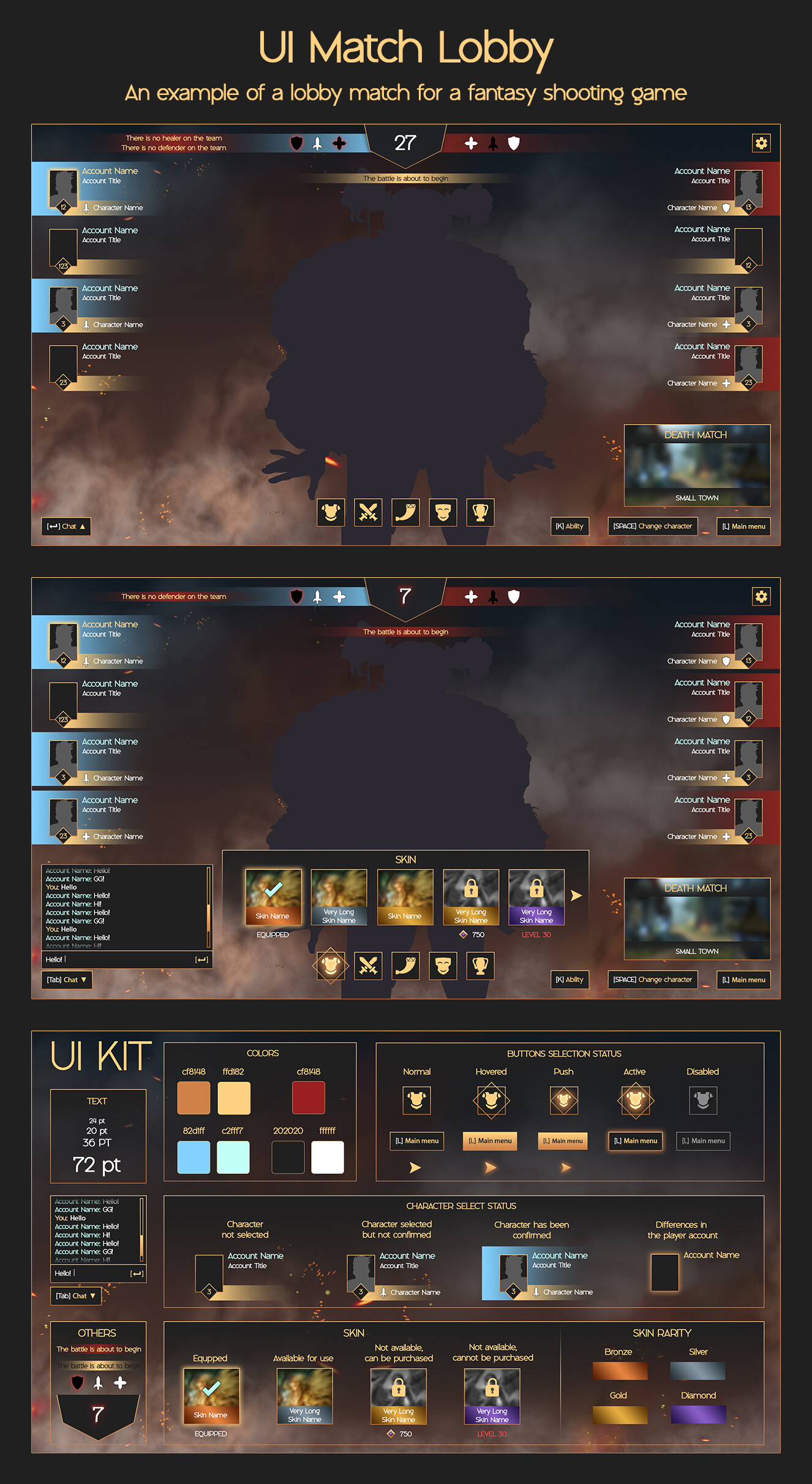 ArtStation - UI Match lobby