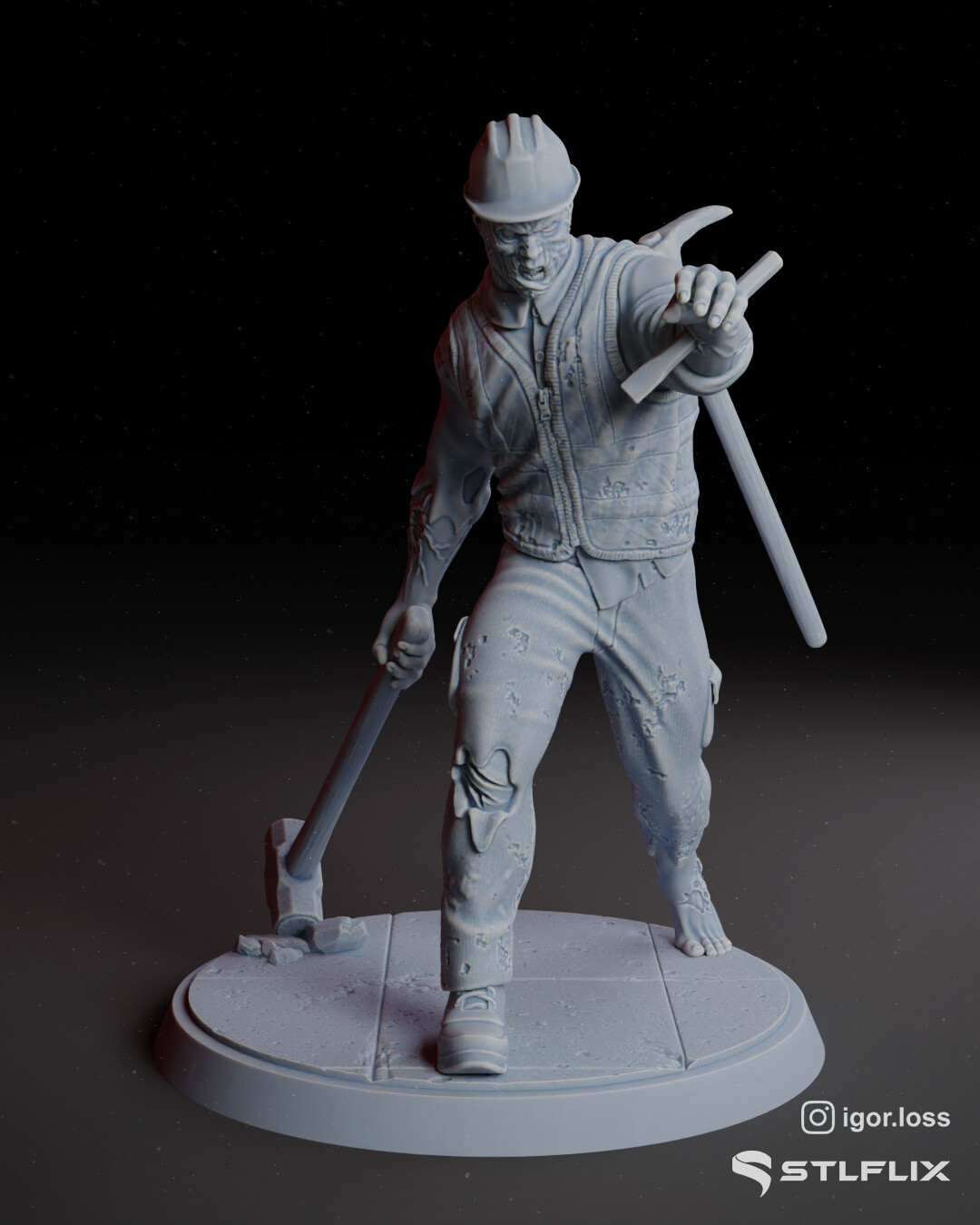 ArtStation - Zombie Outbreak Enemies Miniatures