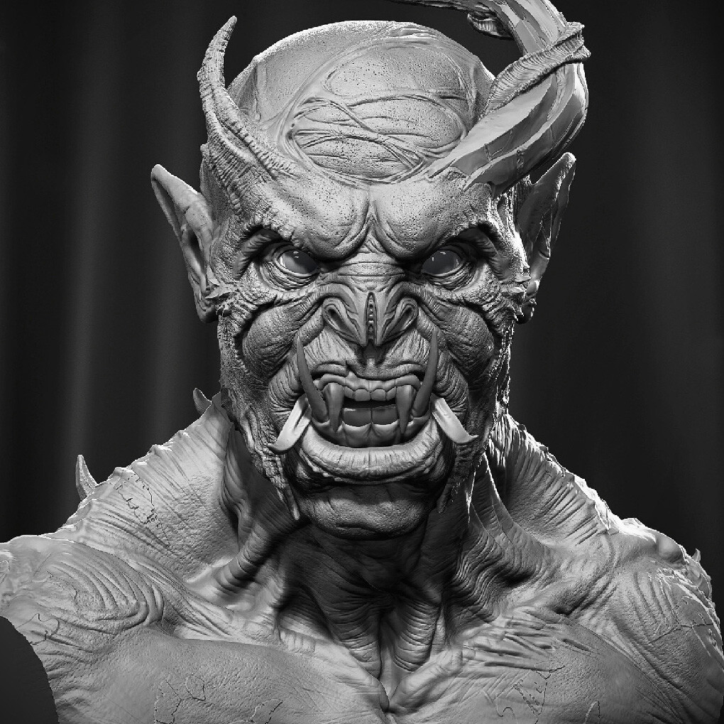 ArtStation - Demon Bust