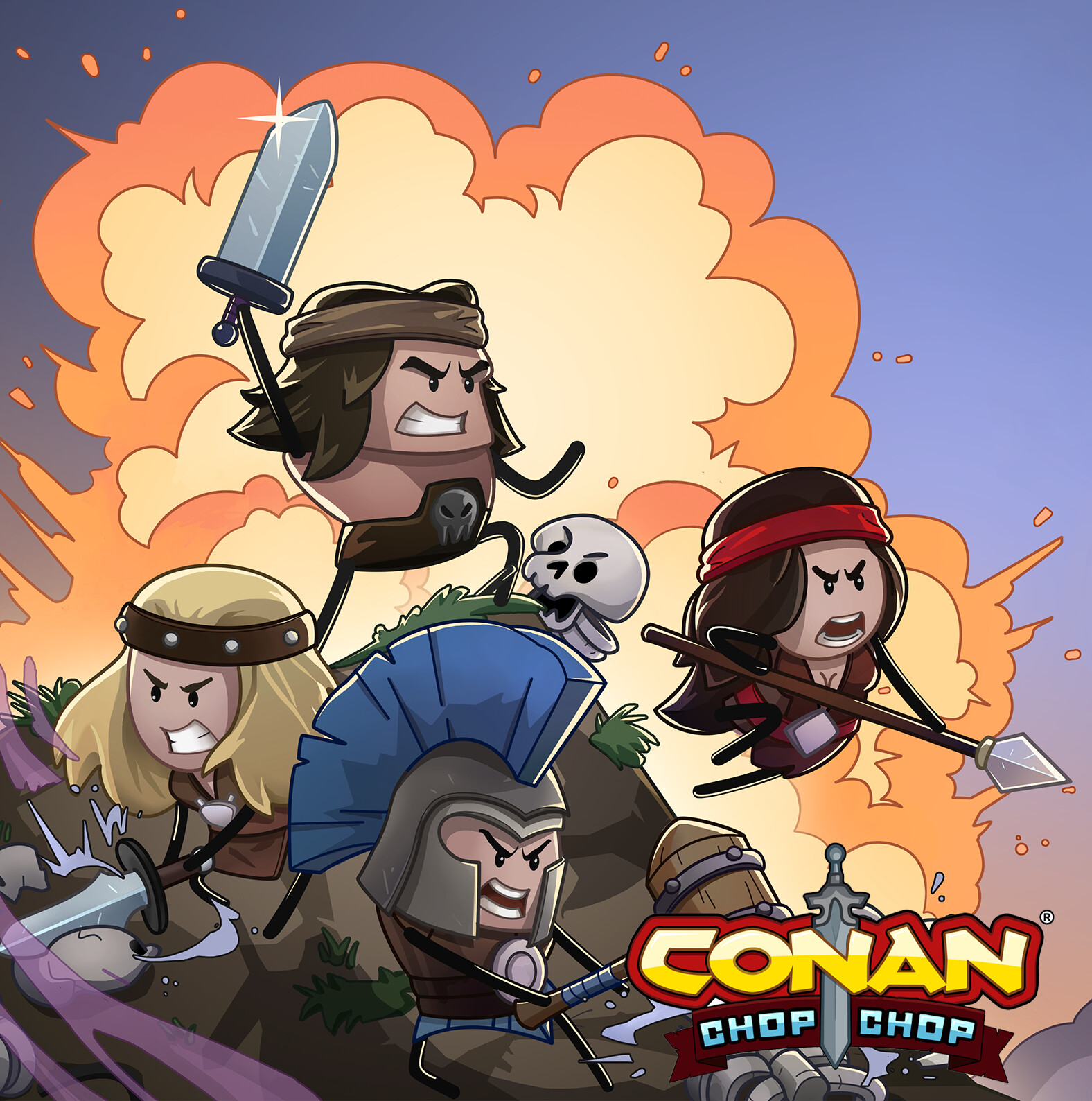 ArtStation - Conan Chop Chop Title Screen