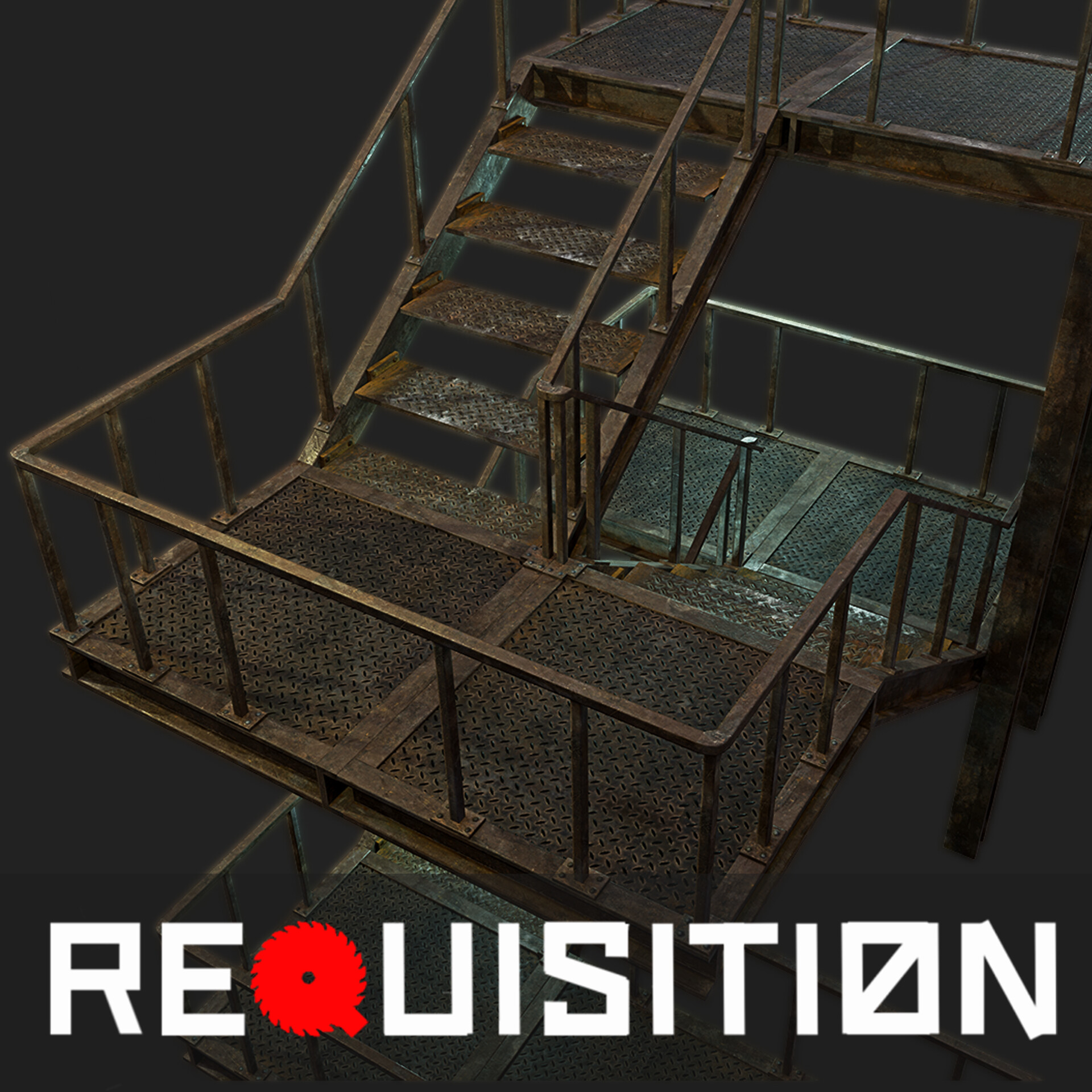 ArtStation - Rusty Stairs Constructor