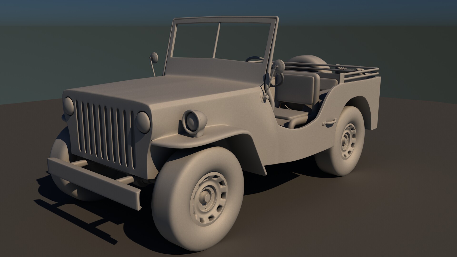 ArtStation - Army Jeep model