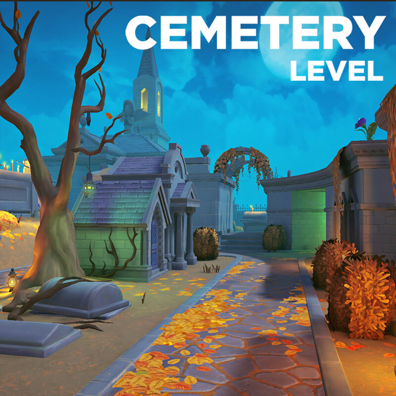 ArtStation - Cemetery - Game Level