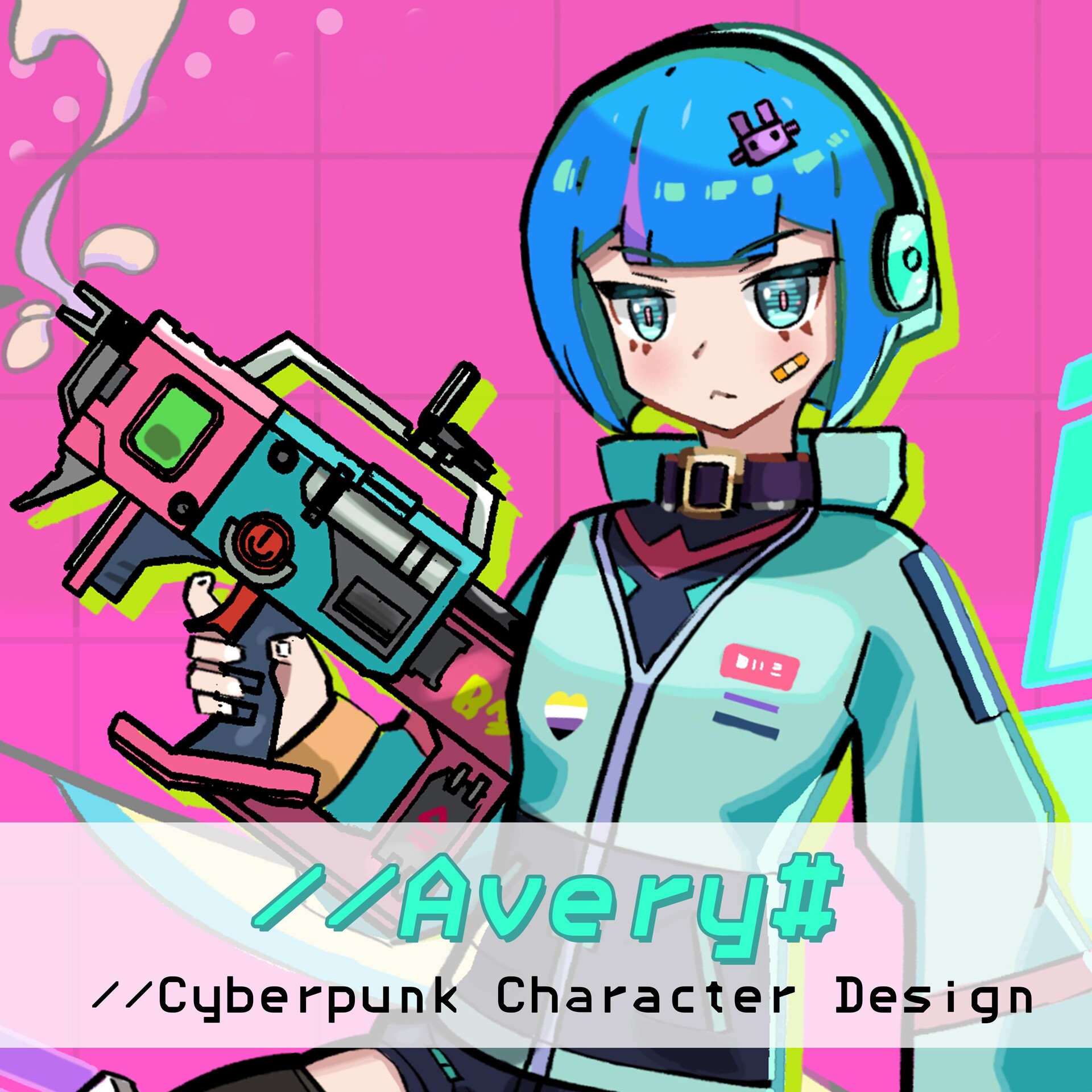 ArtStation - Avery - Cyberpunk Character Design