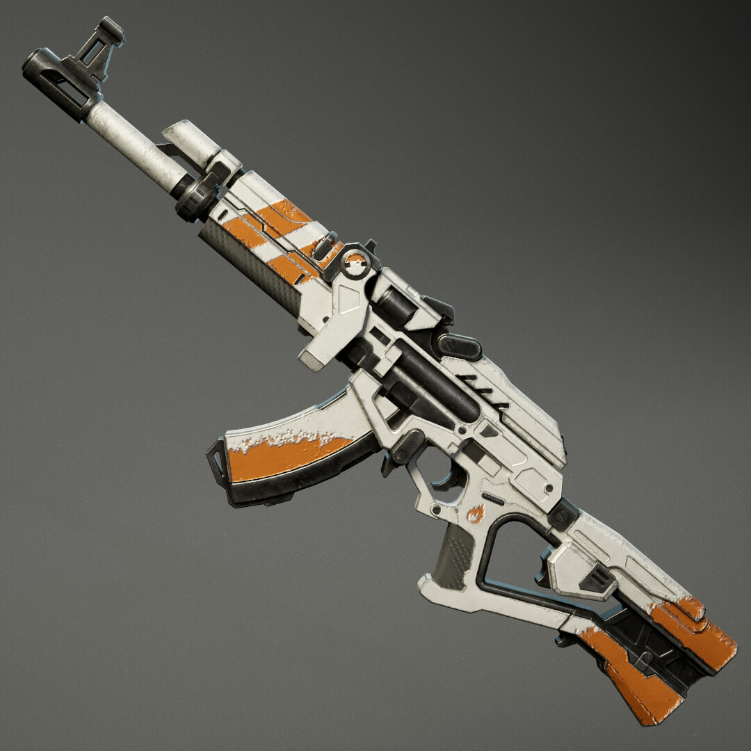 ArtStation - Sci-fi AK Rifle Gameready