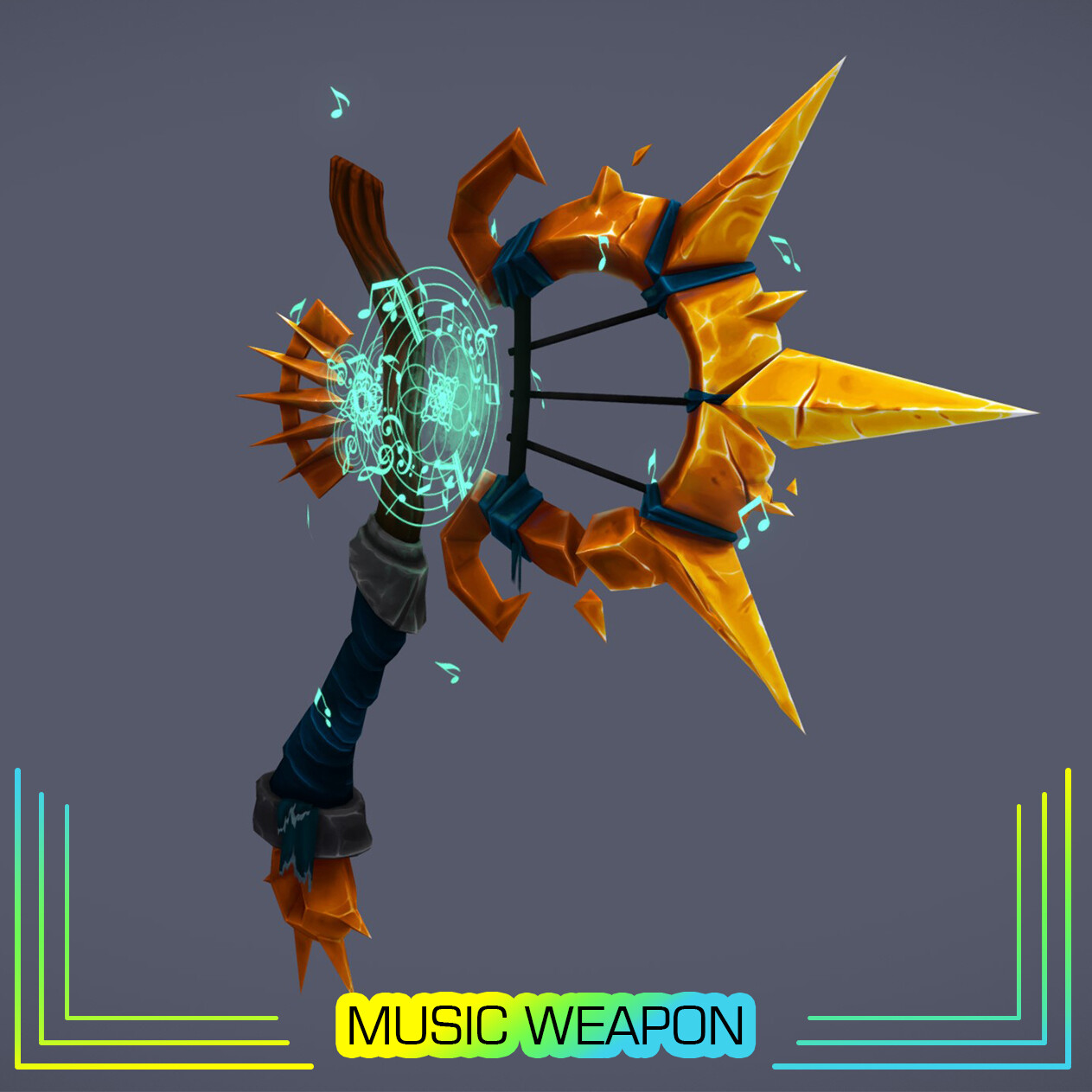 ArtStation - Power music axe