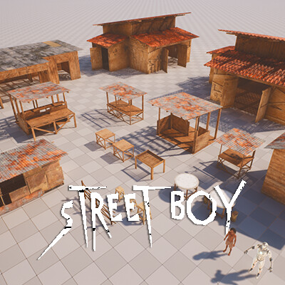 ArtStation - Street Boy Asset Dump