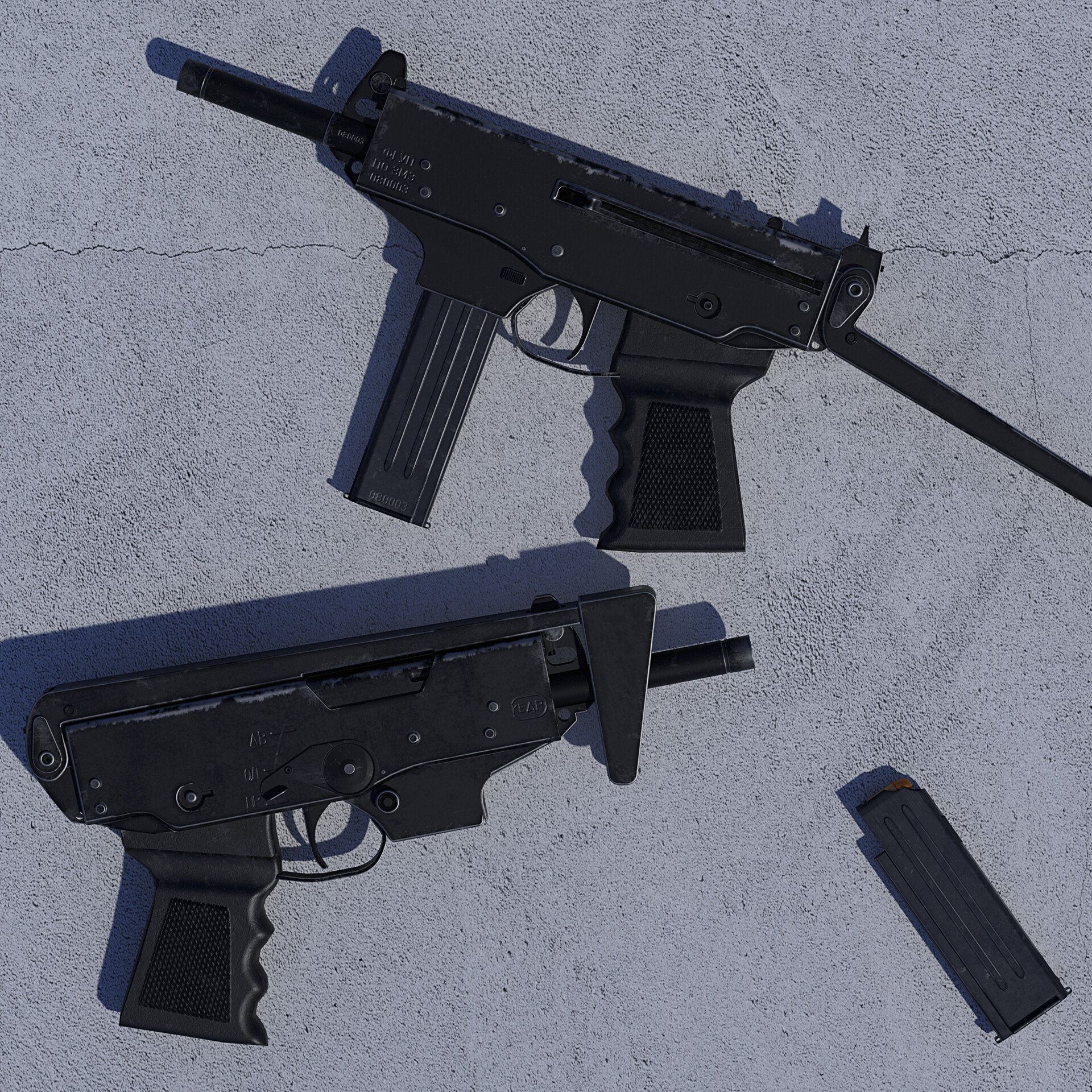 ArtStation - PP-91 «KEDR» machine pistol
