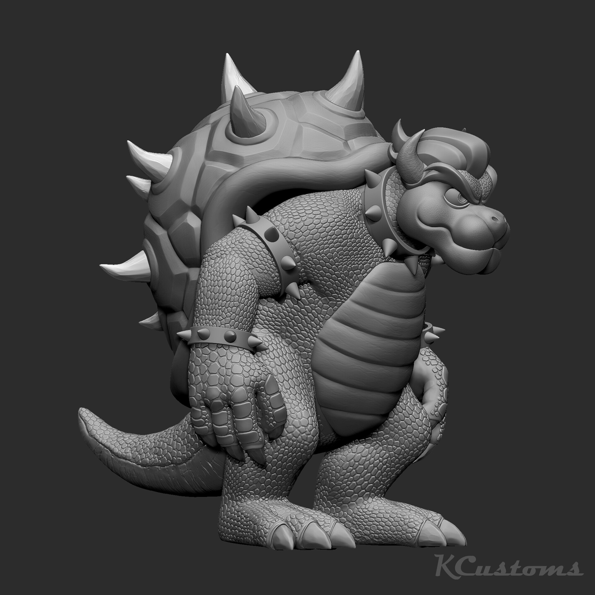 ArtStation - Bowser sculpture
