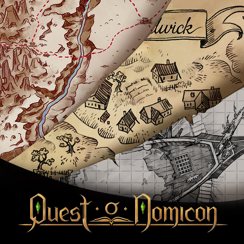 ArtStation - Quest-o-Nomicon Cartography