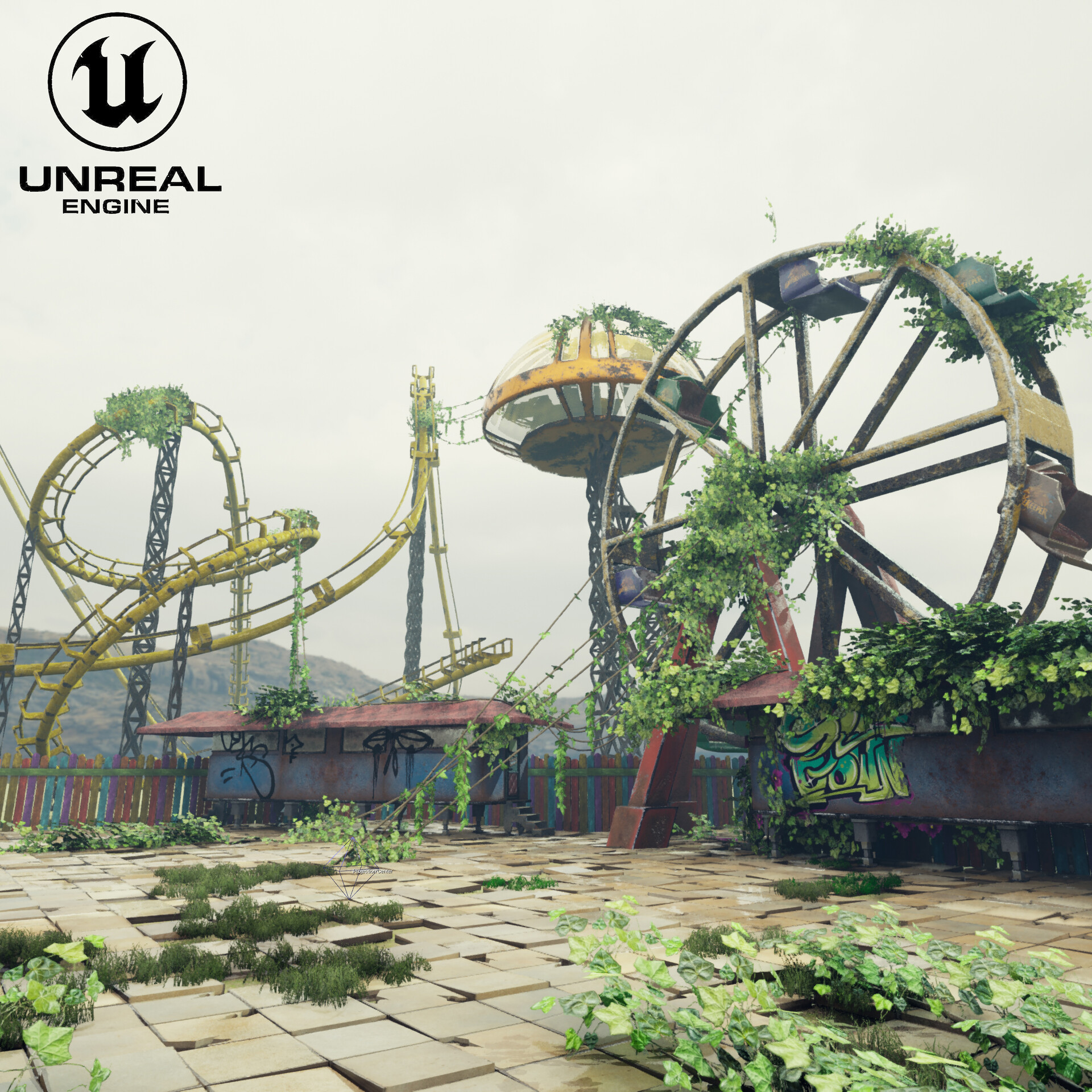 ArtStation - Abandoned Theme Park | 1 Day Challenge