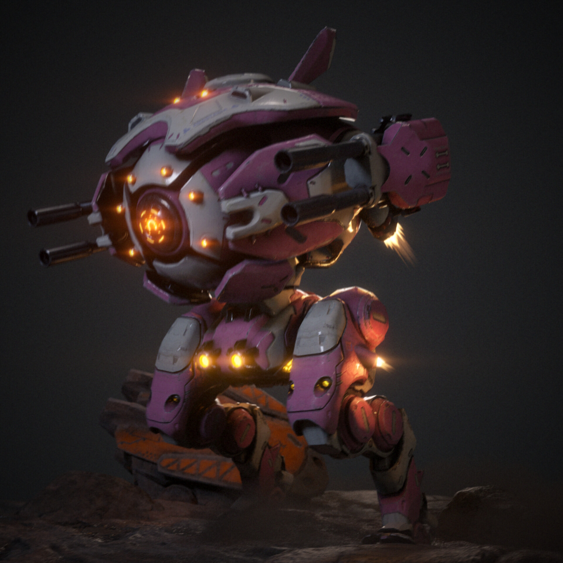 ArtStation - ANASTASIA - Heavy military mech