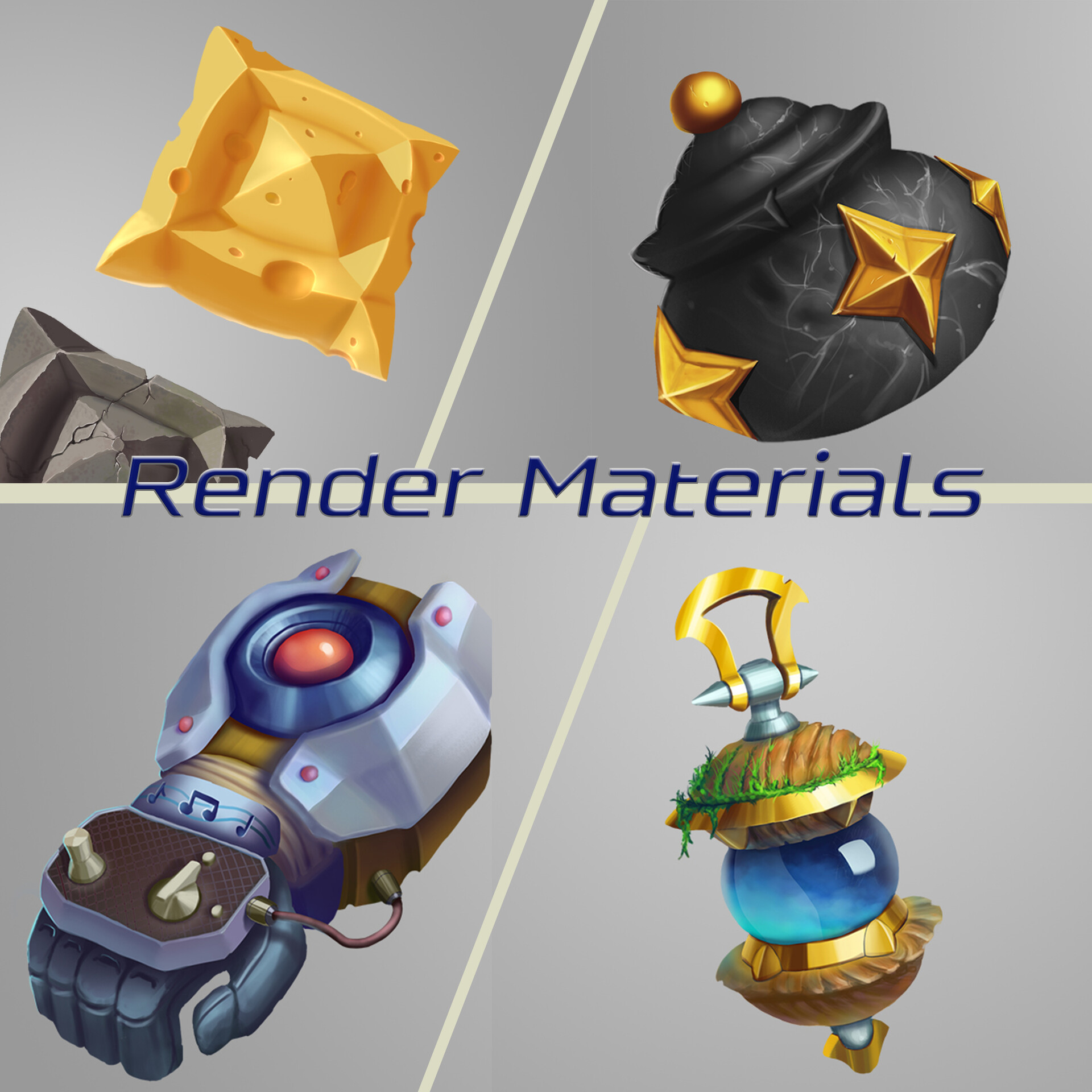 ArtStation - Render materials