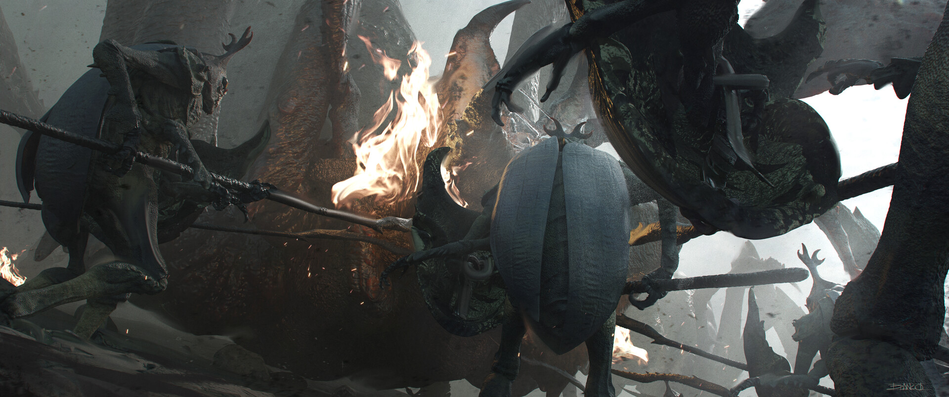 ArtStation - Bugs battle