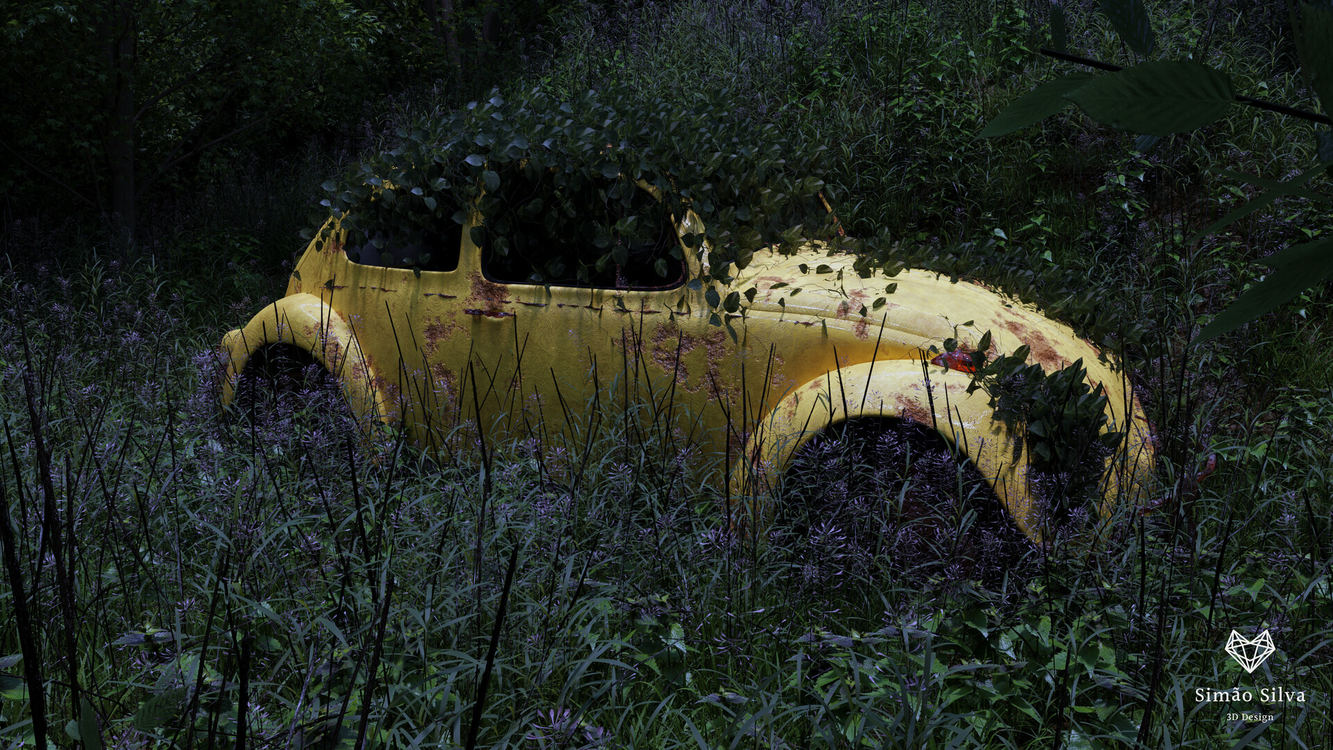 ArtStation - Abandoned car