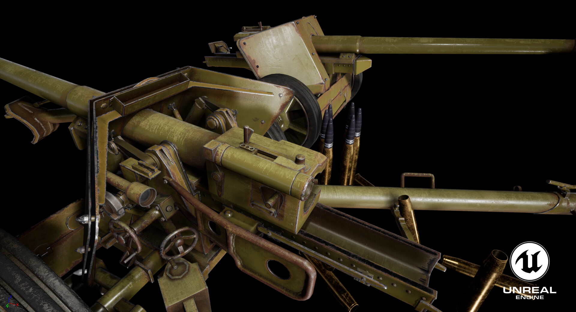 ArtStation - pak 40Anti-tank gun pak40反坦克炮