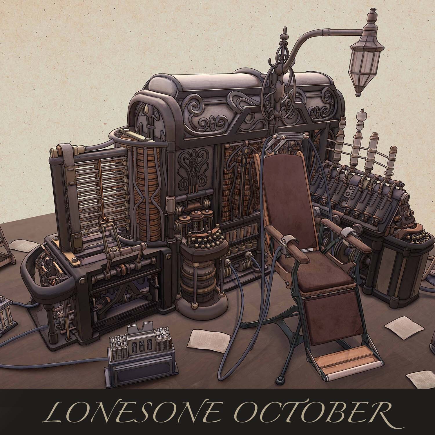 ArtStation - Lonesome October-Frankenstein Machine