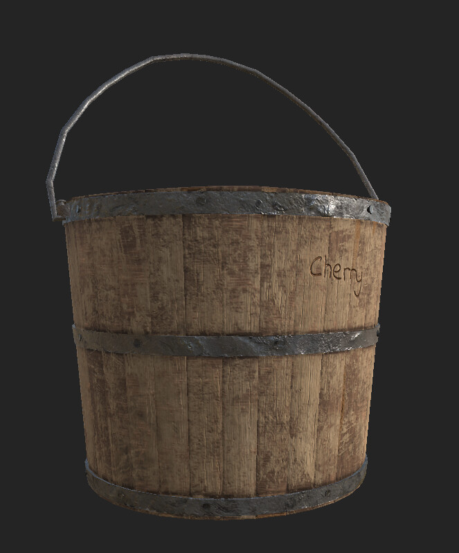 ArtStation - Wood bucket