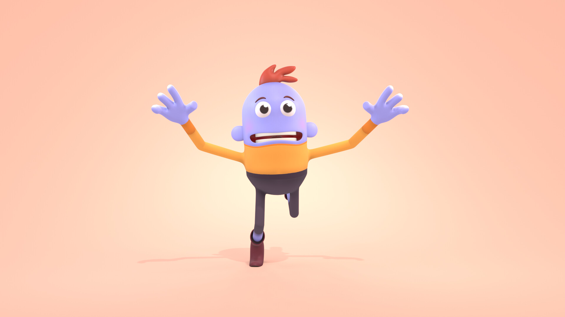 ArtStation - Scared run cycle