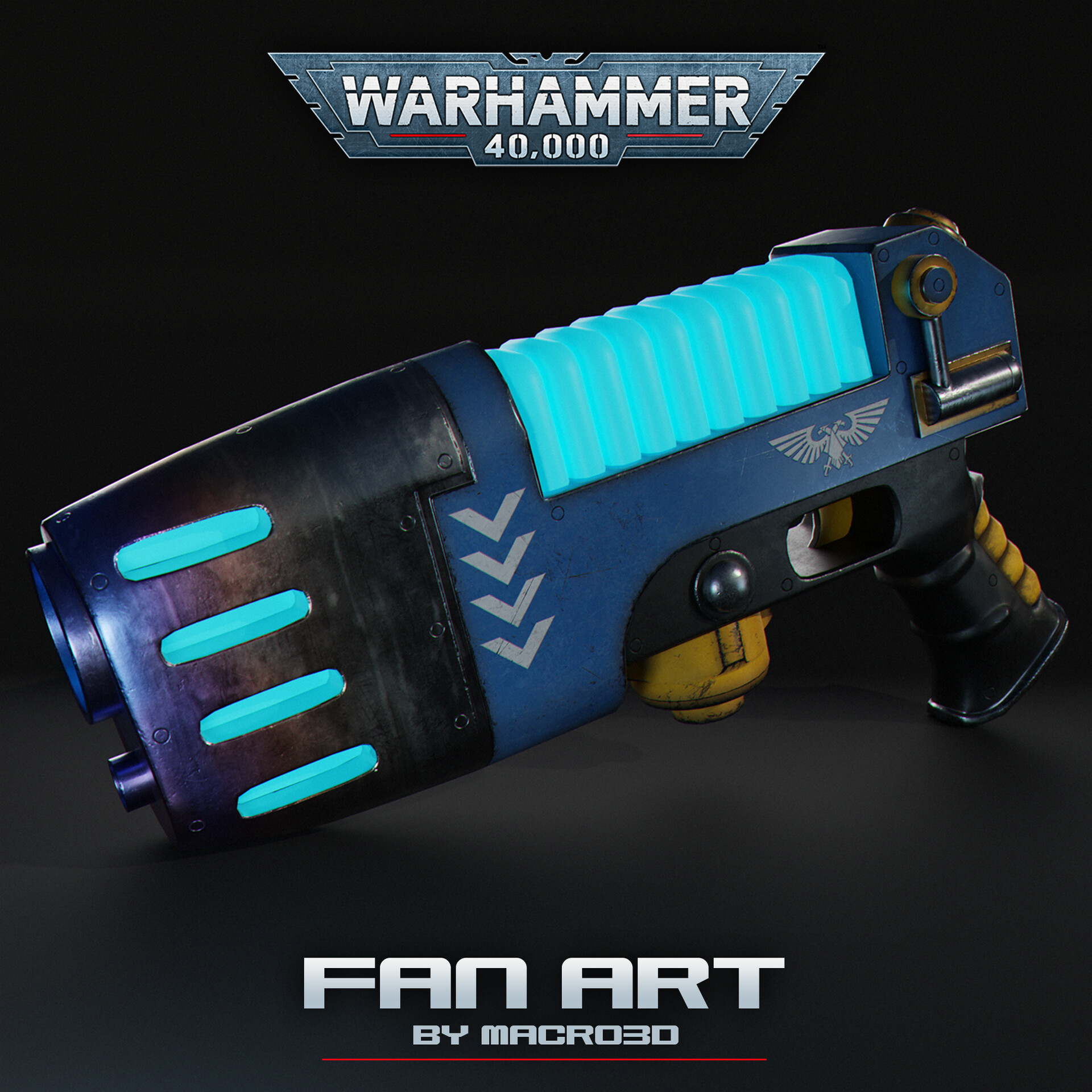 ArtStation - Warhammer 40k: Space Marine Plasma Pistol
