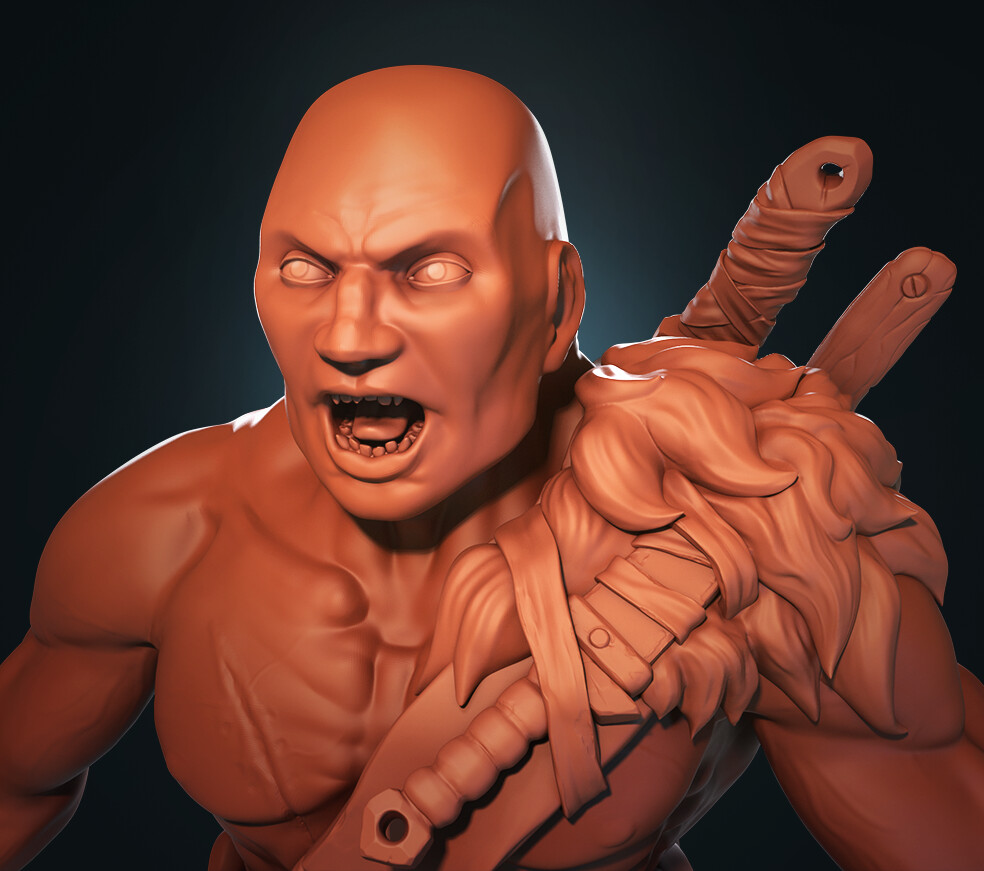 ArtStation - Rogue-cutter Clay render