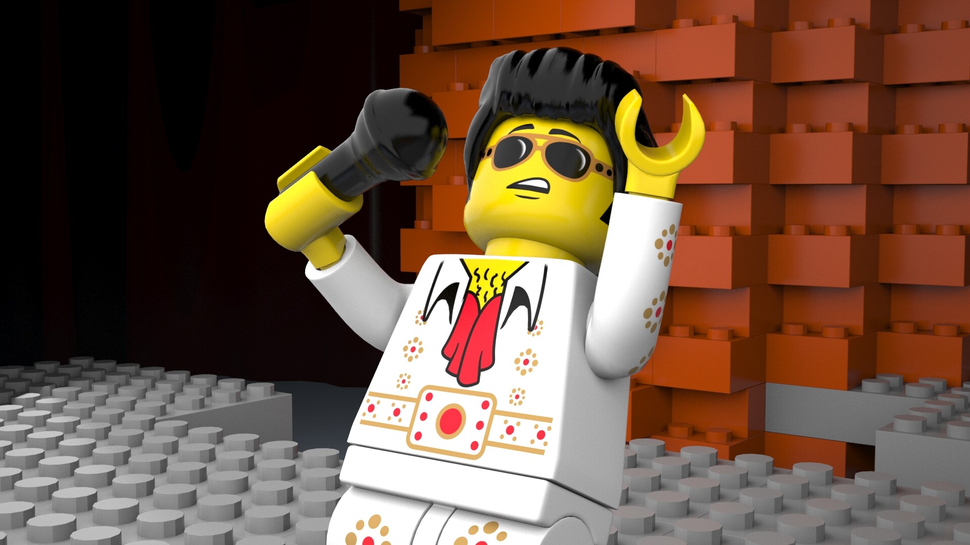 ArtStation - LEGO Elvis