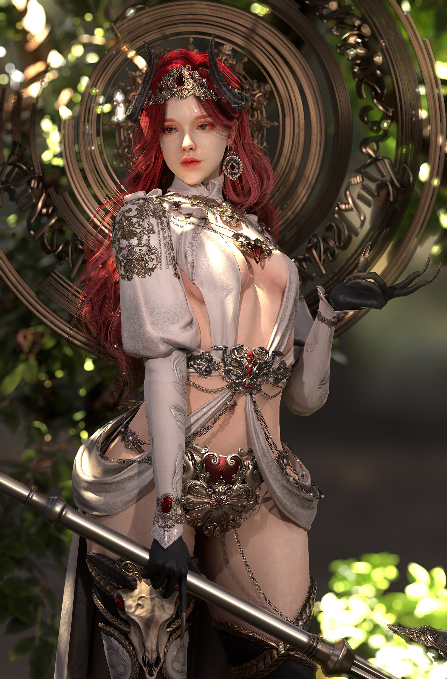 ArtStation - Demon of redhead