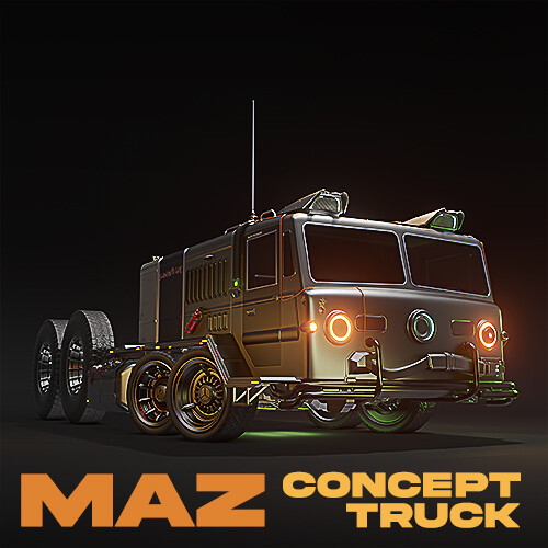 ArtStation - MAZ Concept Truck